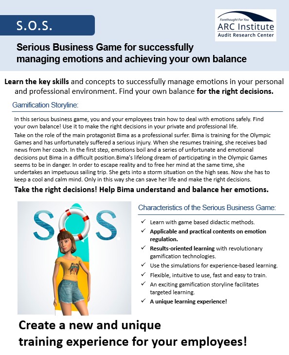SOS, Serious Business Game, Gamified Training, ARC