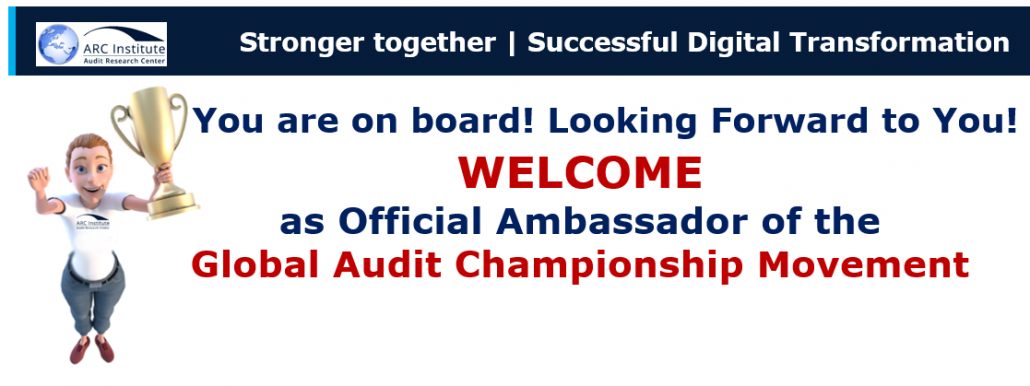 Welcome Audit Championship Ambassador