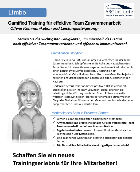 LIMBO, Serious Business Game, Gamified Training, ARC