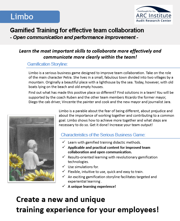 LIMBO, Serious Business Game, Gamified Training, ARC